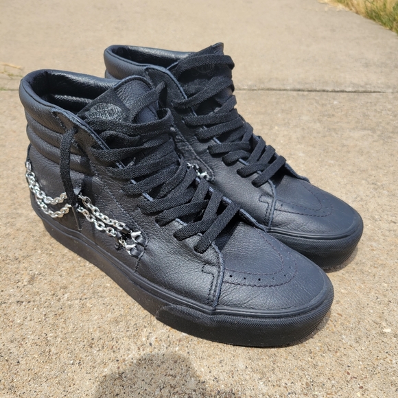 Vans | Shoes | New Van High Top Black Rockstar Shoes Sz 95 | Poshmark